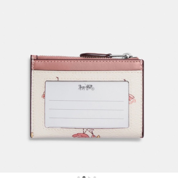Coach | Bags | Mini Skinny Id Case With Flamingo Print Nwt | Poshmark